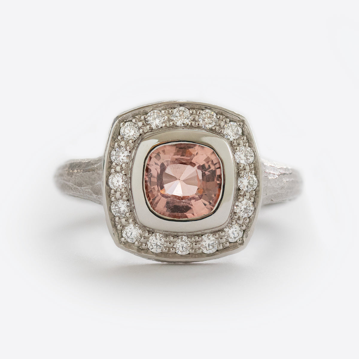 "Blushing Rose" Ring – Pavé Fine Jewelry Design